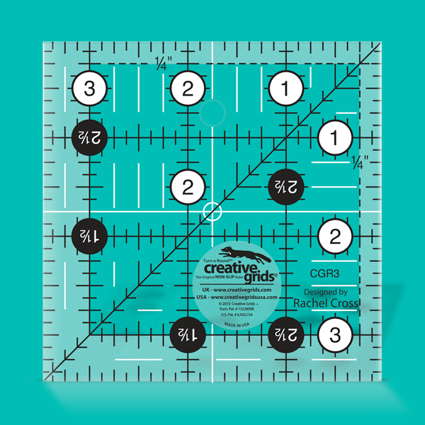 Ruler | Creative Grids Square 3.5 – The Quilty Shop