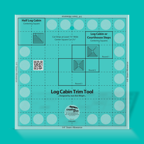 Ruler | Creative Grids 8" Log Cabin Trim Tool – The Quilty Shop