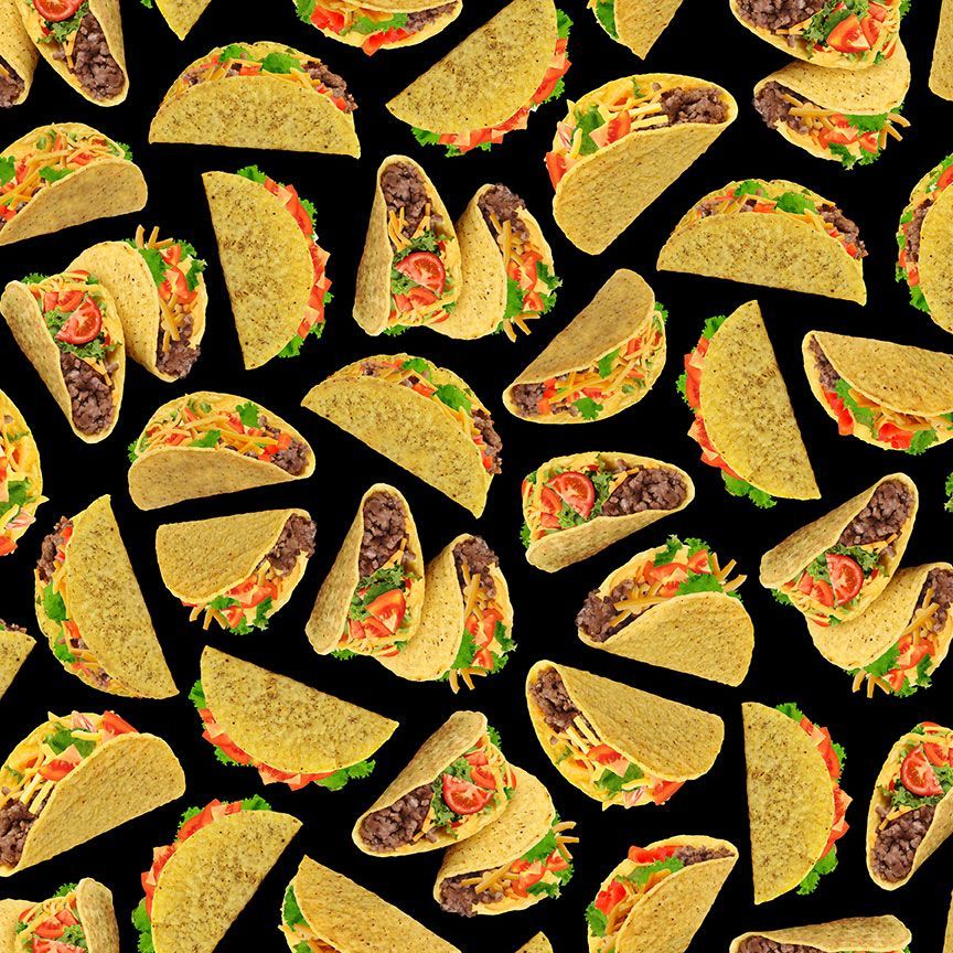 Hard Shell Tacos | CD-2216 | Black – The Quilty Shop
