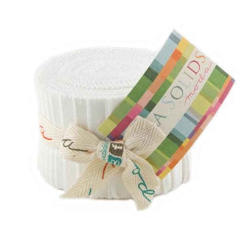 Jelly Roll Junior | Bella Solids 9900JR-98 | 20 Strips | White – The ...