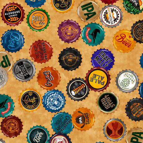 CLEARANCE | On Tap Beer Bottle Caps | 28422-S – The Quilty Shop