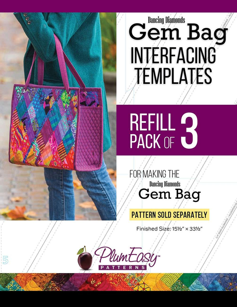 Gem Bag Interfacing Templates Refill – The Quilty Shop