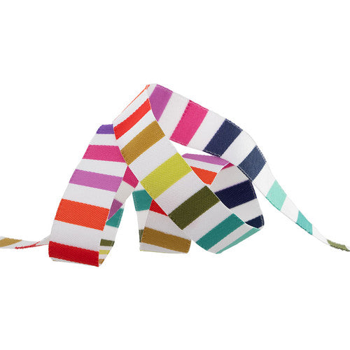 Ribbon | Tula Pink Tabby Road | 5/8" Rainbow Stripe – The Quilty Shop