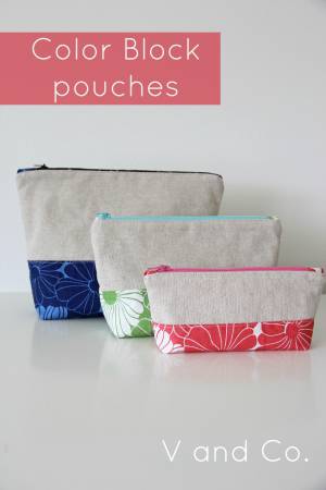 Bag Pattern | Color Block Pouches – The Quilty Shop