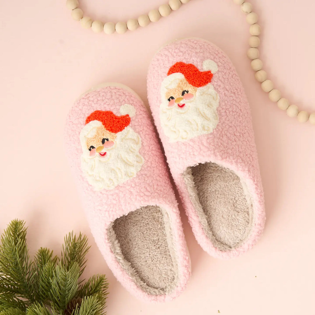 Fuzzy Slippers Santa | The Darling Effect | Med/Large 8-10 – The Quilty ...