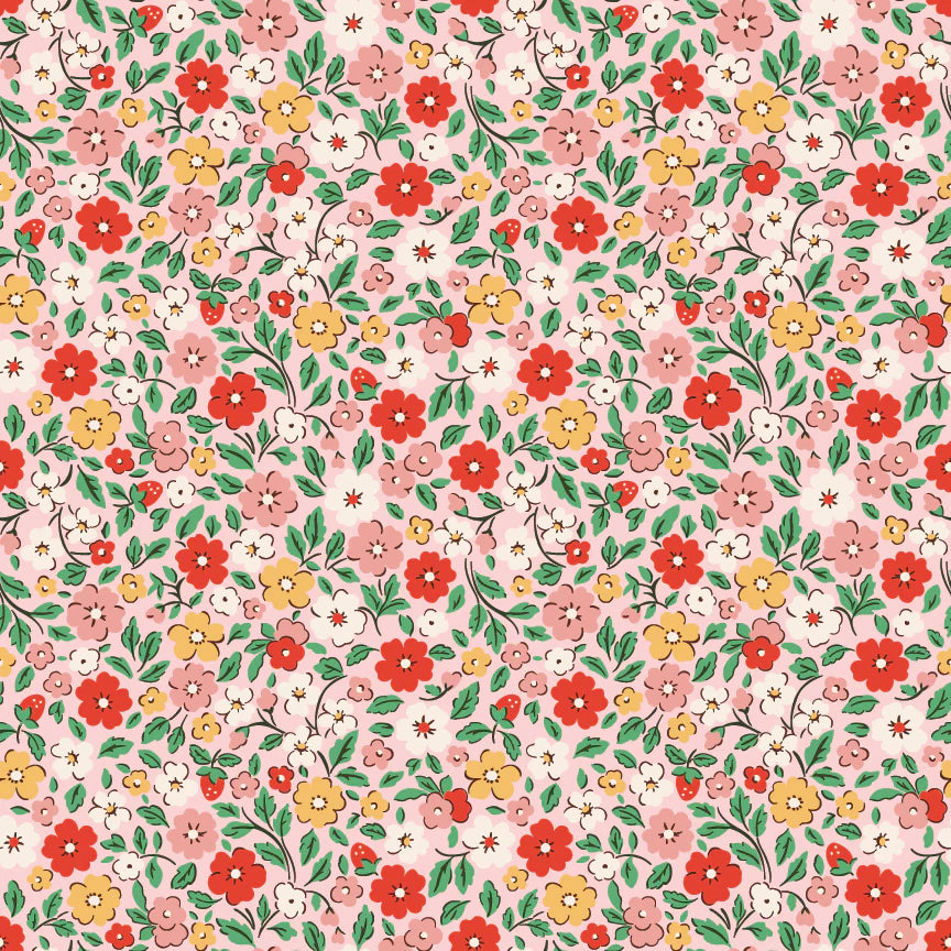 Farmhouse Fancy | Country Flowers | FH25953 | Pink – The Quilty Shop