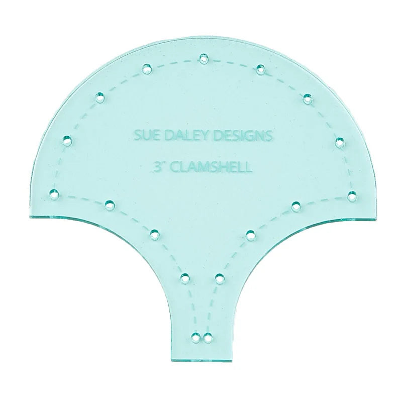EPP | Sue Daley Designs | 3" Clamshell Template | 1pc – The Quilty Shop
